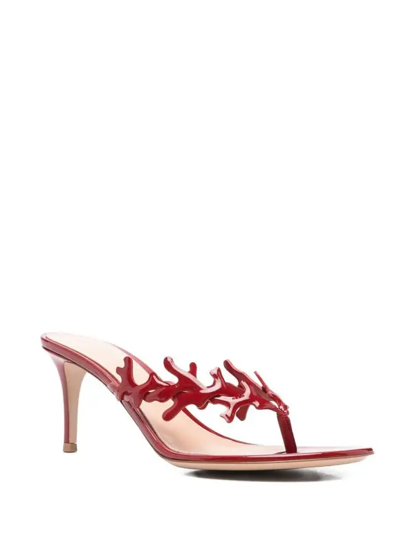 GIANVITO ROSSI Ocean Patent Leather Sandals - Multicolor