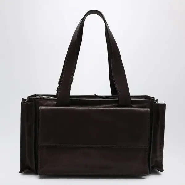 Miu Miu Lambskin Shopping Bag - Brown