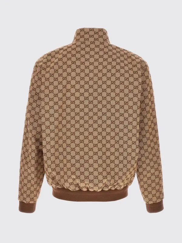 Gucci Gg Monogram Zip-up Bomber Jacket