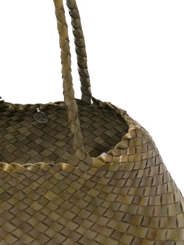 Dragon Diffusion Woven Top Handle Bag