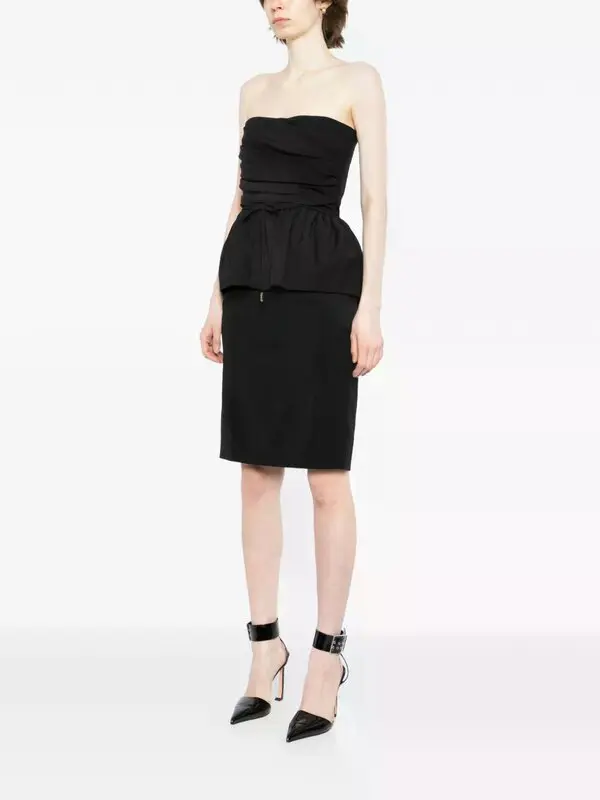 Dsquared2 Strapless Peplum Dress