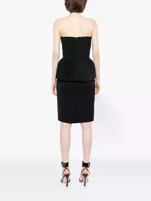 Dsquared2 Strapless Peplum Dress