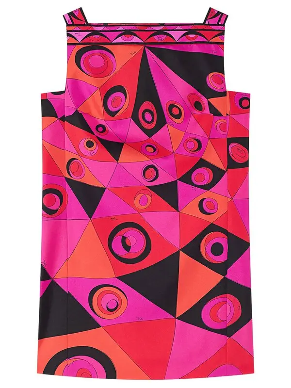 Emilio Pucci Occhi Print Silk Dress - Multicolor