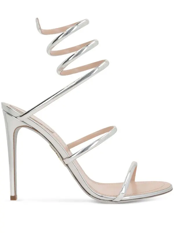 Rene Caovilla Strappy Spiral Sandals - Multicolor