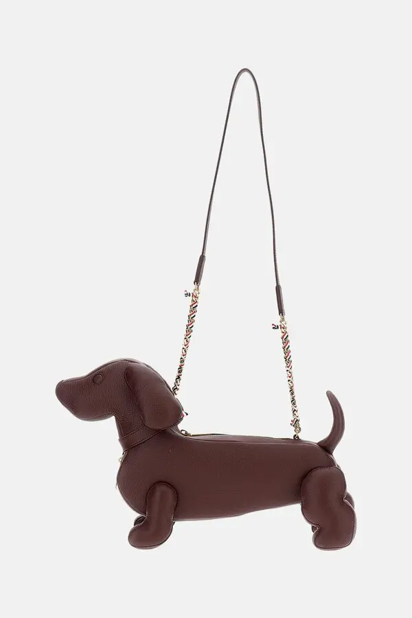 Thom Browne Mini Hector Bag In Pebble Grain Leather - Multicolor