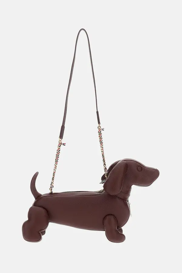 Thom Browne Mini Hector Bag In Pebble Grain Leather - Multicolor