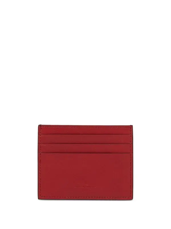 FERRAGAMO Two-tone Gancini Card Holder - Black