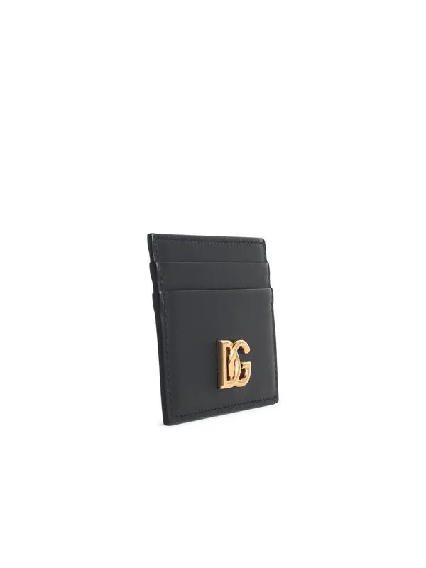 Dolce & Gabbana Card Holder With Leather 'dg Logo