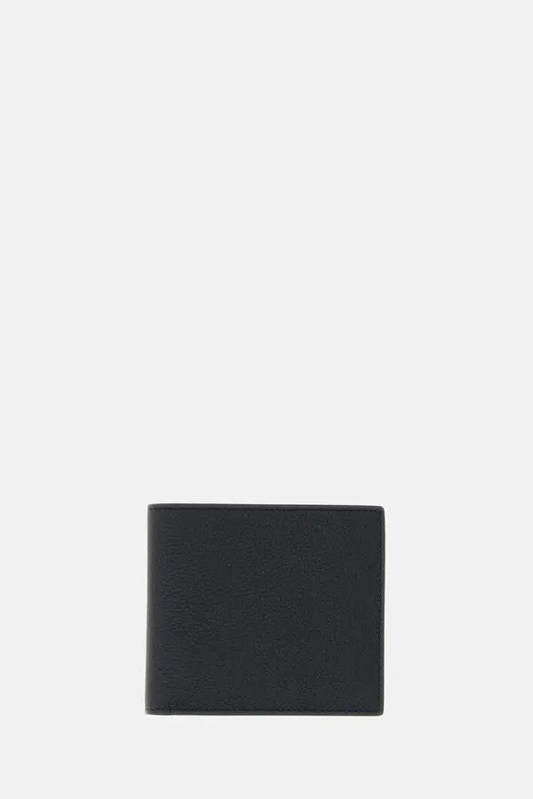 Thom Browne Billfold In Soft Pebble Grain Leather - Multicolor