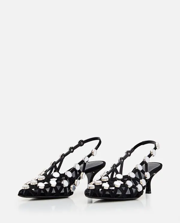 Attico Grid" Slingback 50 Mm