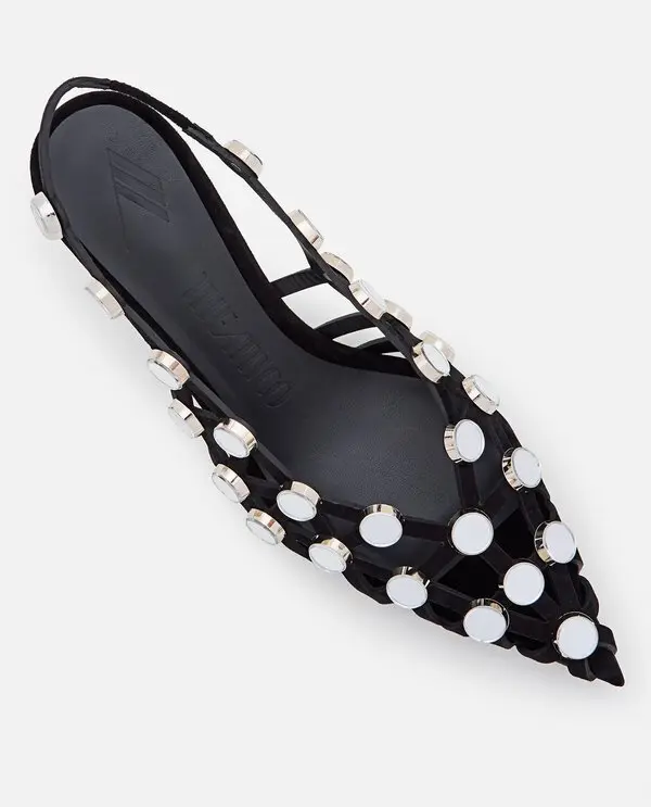 Attico Grid" Slingback 50 Mm