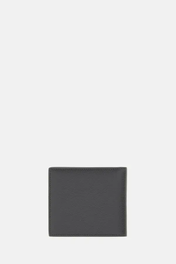 Thom Browne Billfold In Soft Pebble Grain Leather - Multicolor