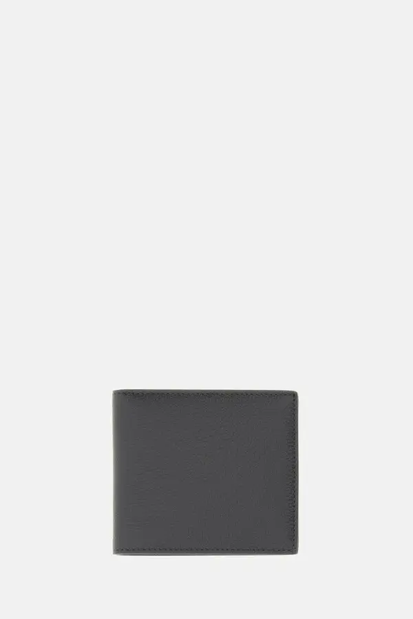 Thom Browne Billfold In Soft Pebble Grain Leather - Multicolor