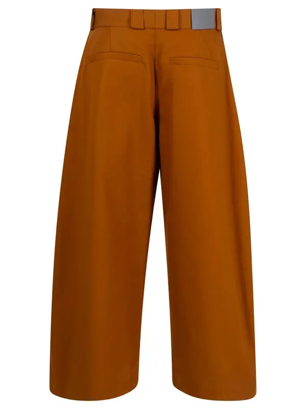Balenciaga Barrel-leg Pleated Long Bermudas