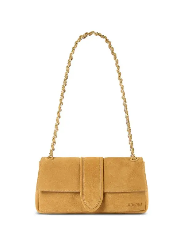 Jacquemus Le Bambino Chaîne Suede Shoulder Bag - Brown