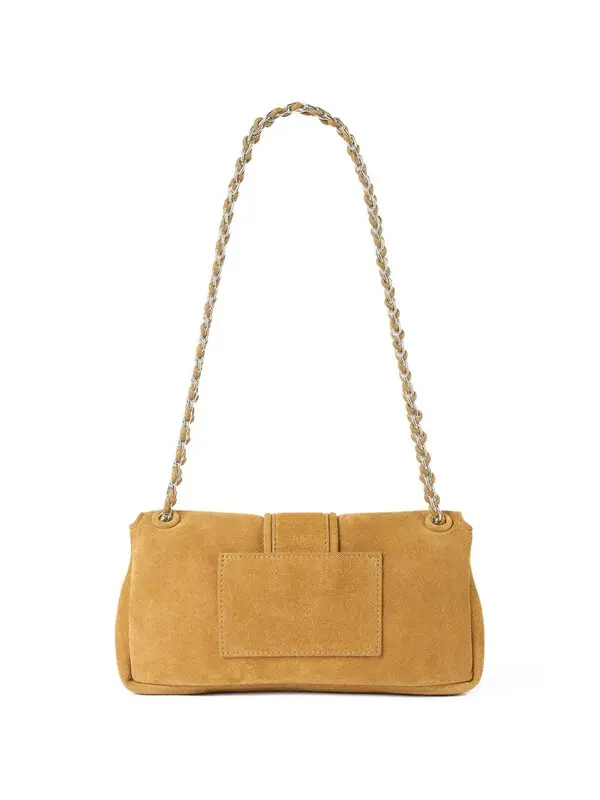 Jacquemus Le Bambino Chaîne Suede Shoulder Bag - Brown
