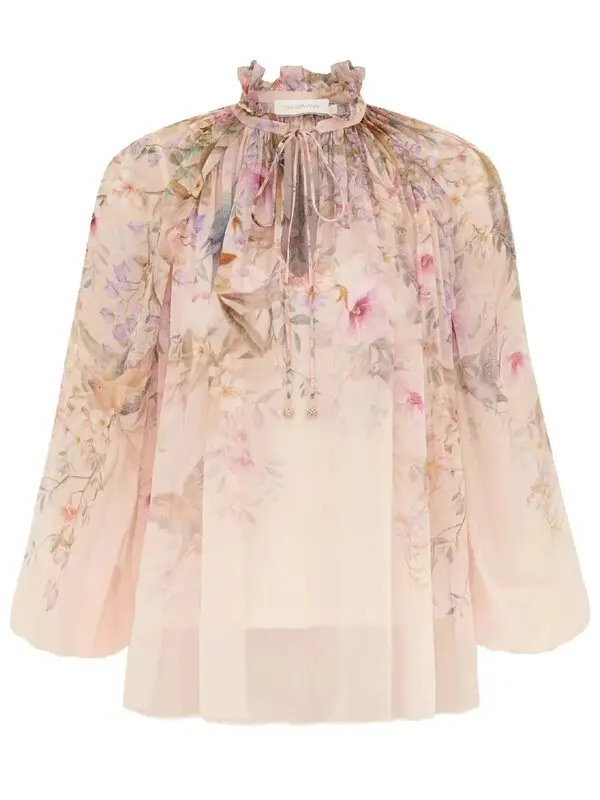Zimmermann Rebellion Billow Blouse - Multicolor