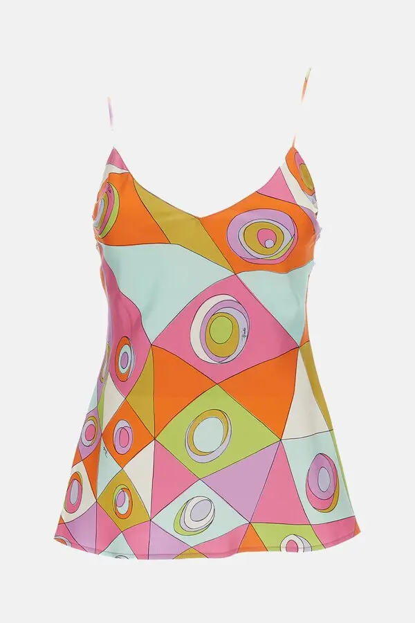 Emilio Pucci Printed Silk Camisole