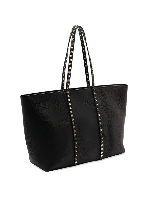Valentino Garavani Rockstud Shopper In Grainy Leather