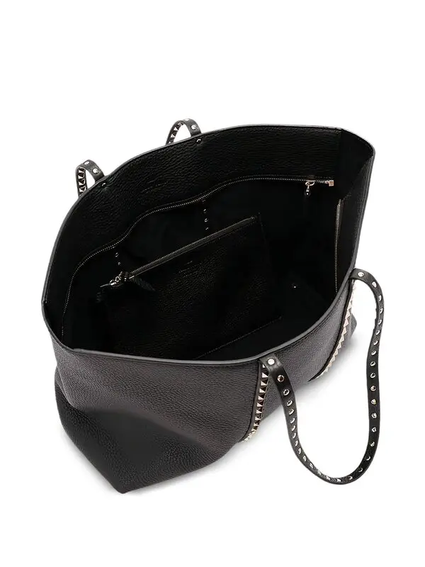 Valentino Garavani Rockstud Shopper In Grainy Leather