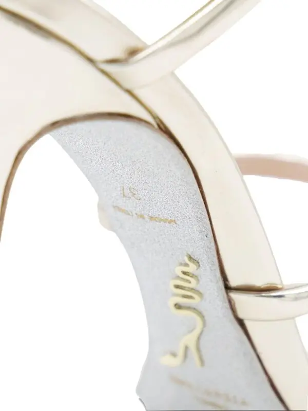 Rene Caovilla Metallic Stiletto Sandals - Multicolor