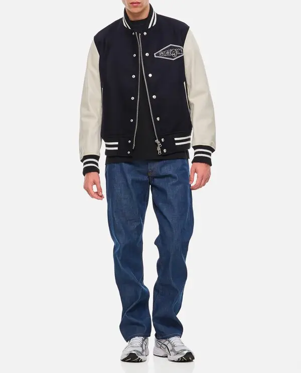 Sacai Gonz Wool Melton X Leather Blouson
