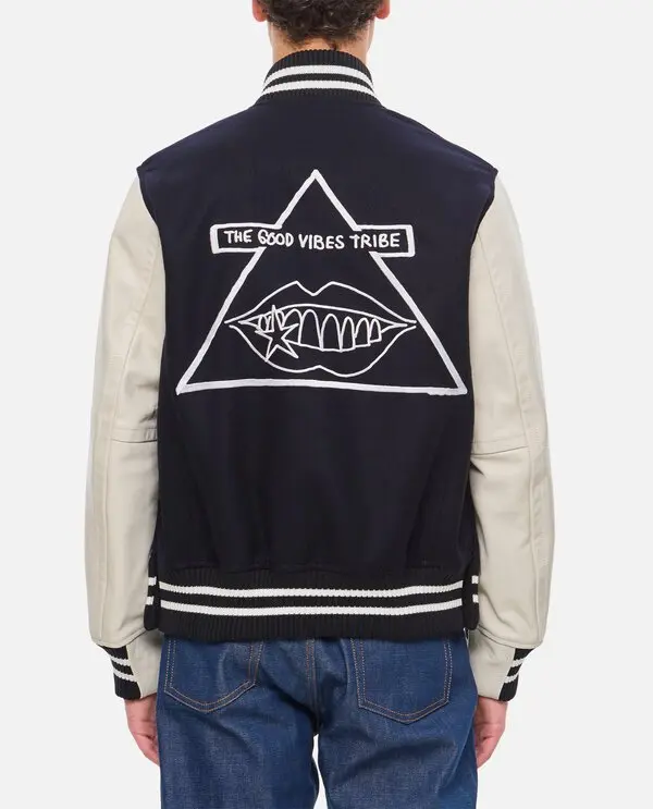Sacai Gonz Wool Melton X Leather Blouson