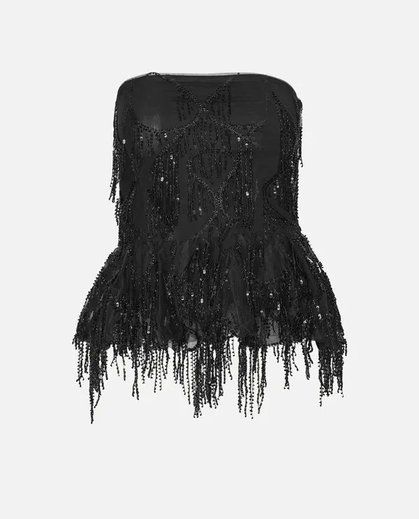 ROTATE BY BIRGER CHRISTENSEN Sequin Embellished Sleeveless Top - Multicolor