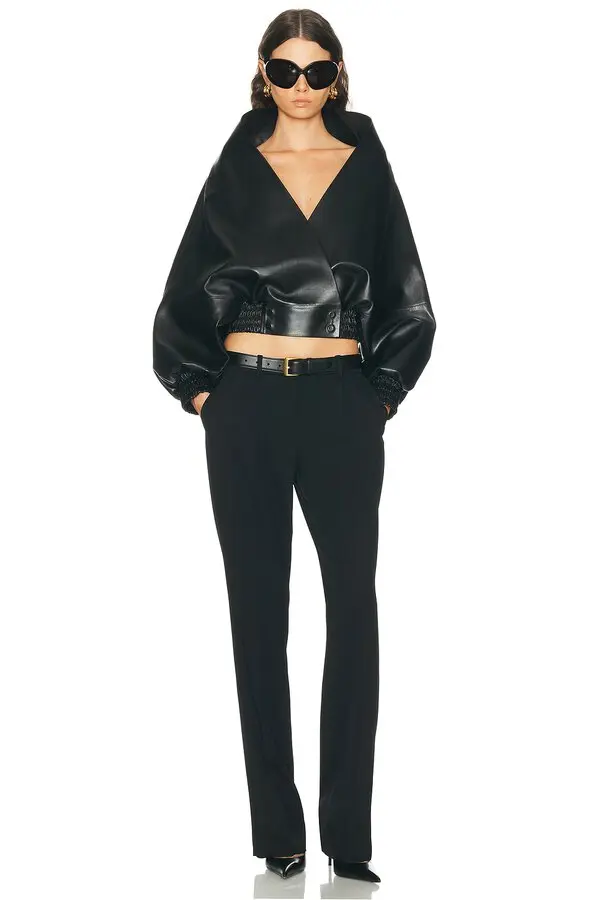 Balenciaga Leather Folded Jacket