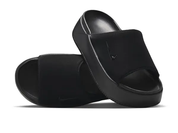 Nike Calm Elevation Platform Slide Sandals - Black