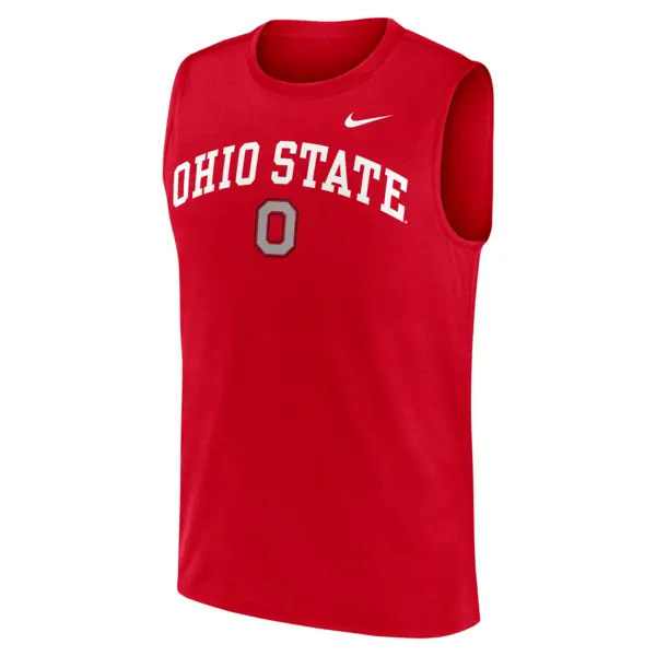 Nike Ohio State Primetime Arch Legend Dri-fit College Muscle Tank Top - Red