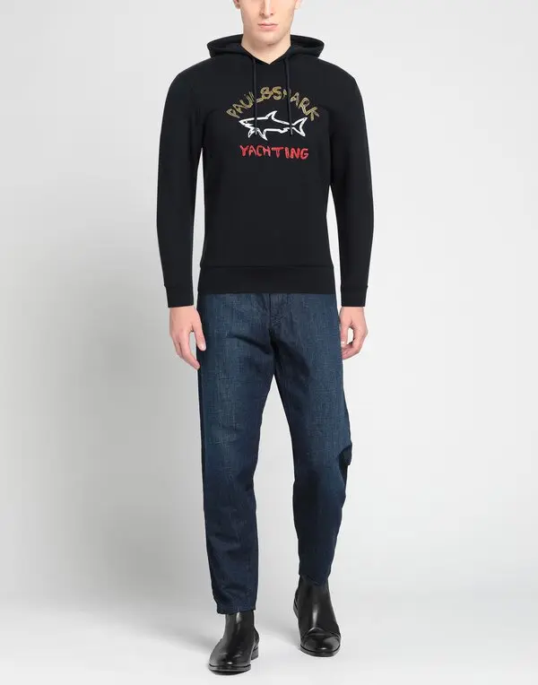 Paul & Shark Organic Cotton Terry Hoodie With Logo Print