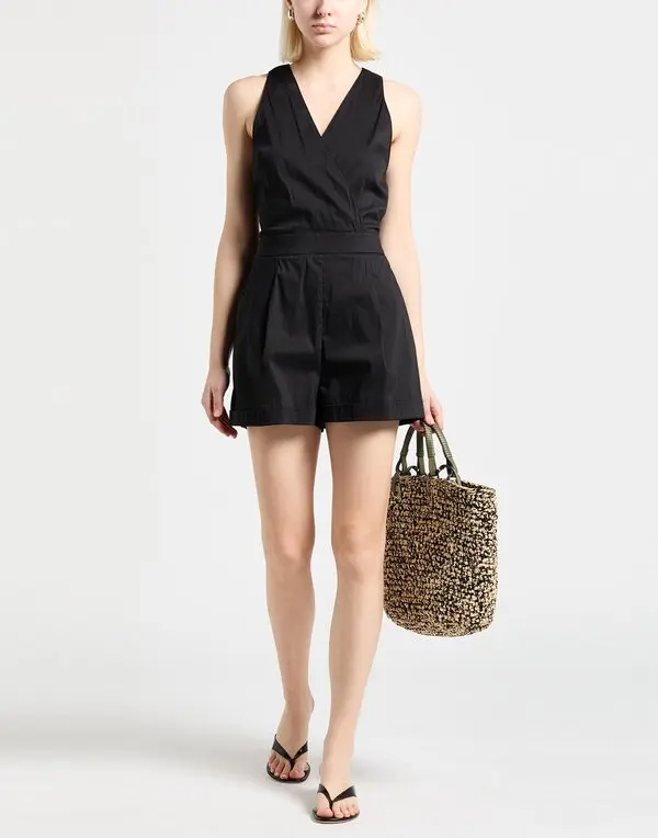 Patrizia Pepe Sleeveless V-neck Wrap Playsuit