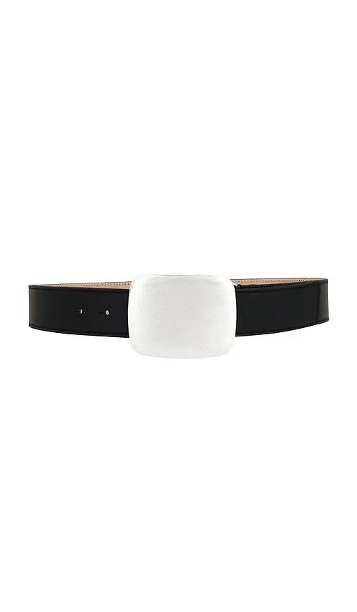 B-low The Belt Leighton Leather Belt - Black & Silver