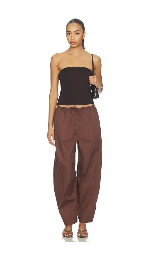 Donni. Ribbed Tube Top - Espresso