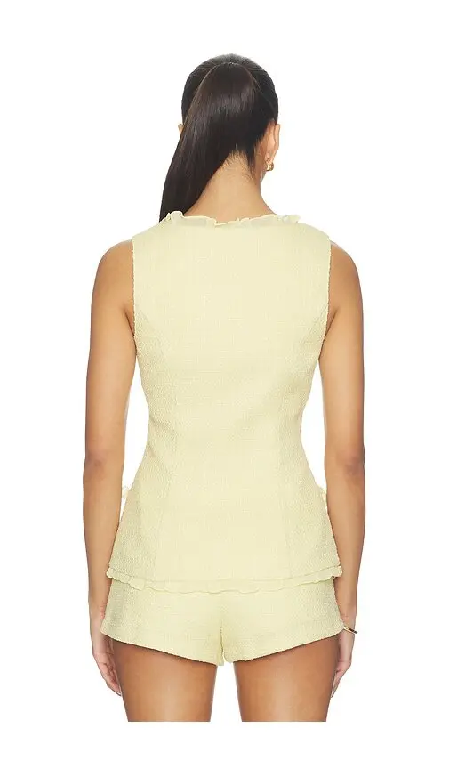 Amanda Uprichard Sleeveless Top With Ribbon Detail