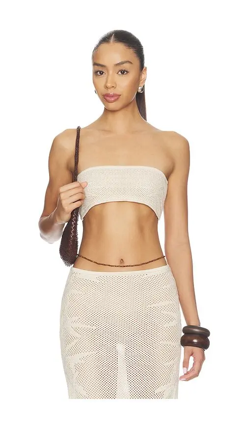 FLOOK THE LABEL Zhenya Bandeau Top - Shell