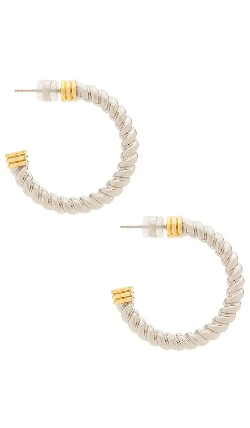 LUV AJ The Sierra Rope Hoop Earrings
