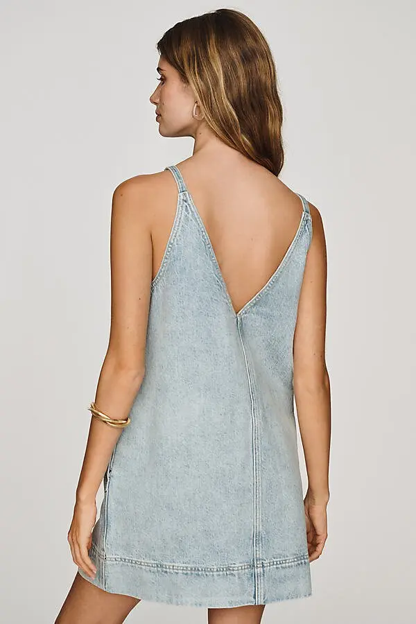 PISTOLA Tavi Cotton Denim Shift Dress