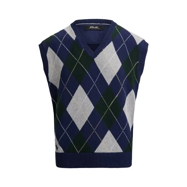 Ralph Lauren Big Fit Performance Argyle Sweater Vest