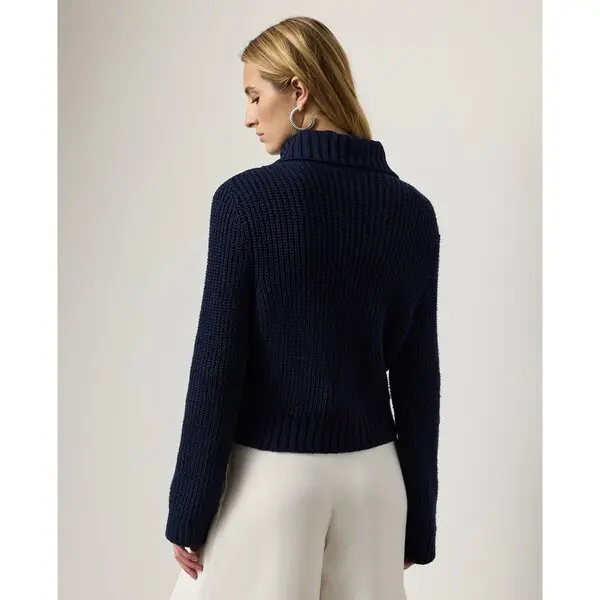Ralph Lauren Silk-suede Hybrid Cardigan