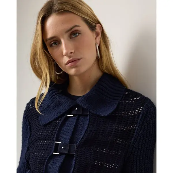 Ralph Lauren Silk-suede Hybrid Cardigan