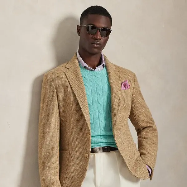 Ralph Lauren Polo Tailored Fit Linen-blend Sport Coat - Sand/tan