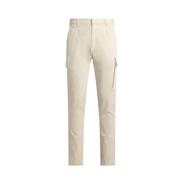 Ralph Lauren Purple Label Hand-tailored Garment-dyed Stretch Cotton Cargo Trousers
