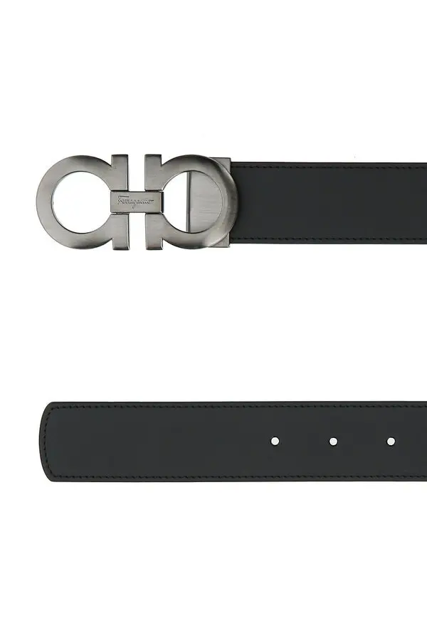 FERRAGAMO Salvatore Double Gancini Belt - Multicolor