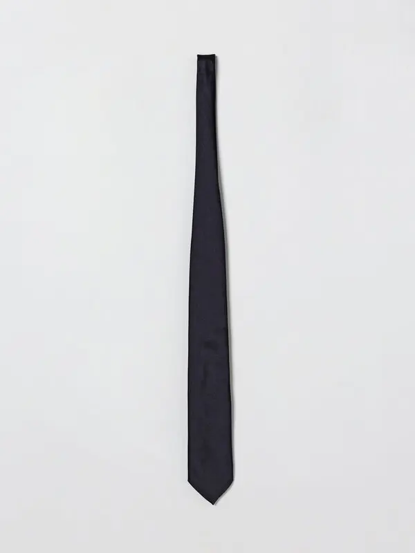Zegna Navy Seta Mulberry Neck Tie - Blue