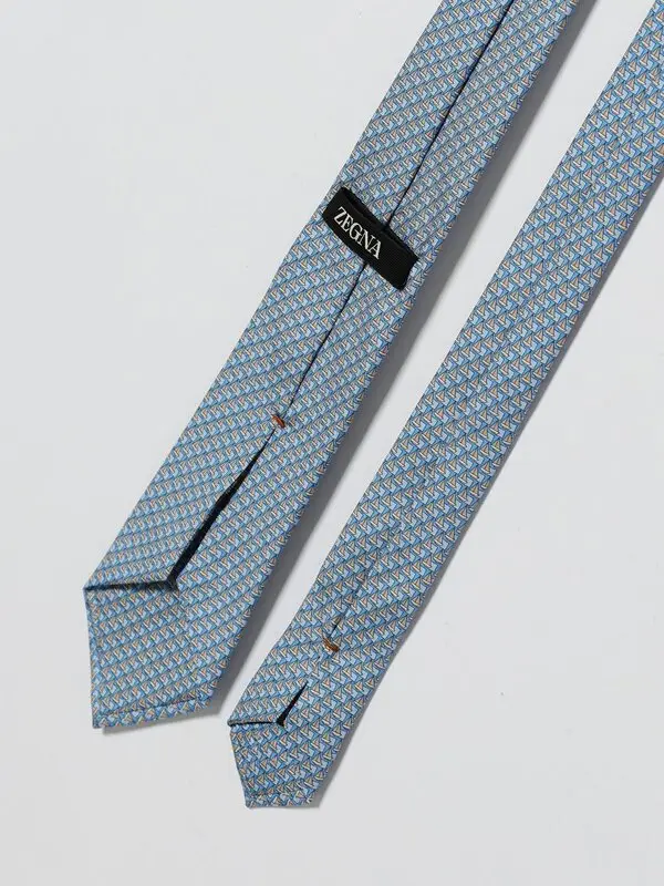 Zegna Seta Mulberry Neck Tie - Blue