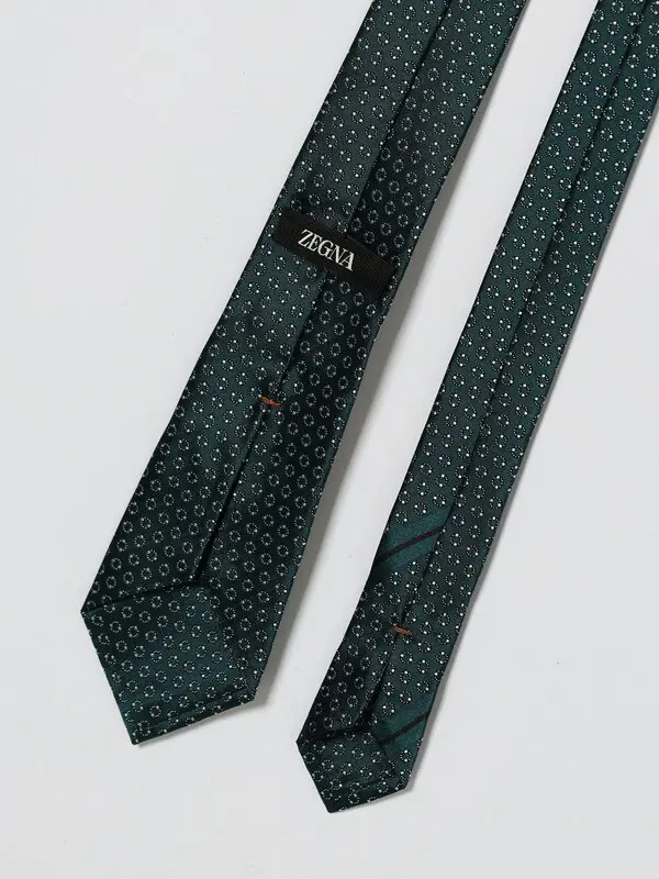 Zegna Seta Mulberry Tie - Green
