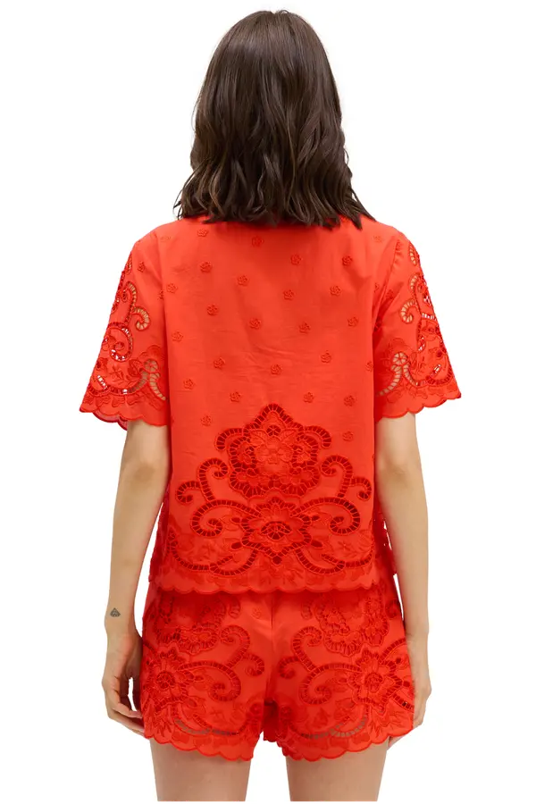 ALLISON NEW YORK Clyde Eyelet Shirt
