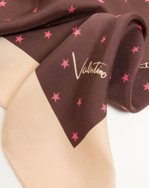Valentino Garavani Stelline E Firma Starry Silk Scarf